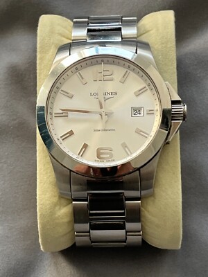 Longines Conquest L37594766 Silver Dial | eBay