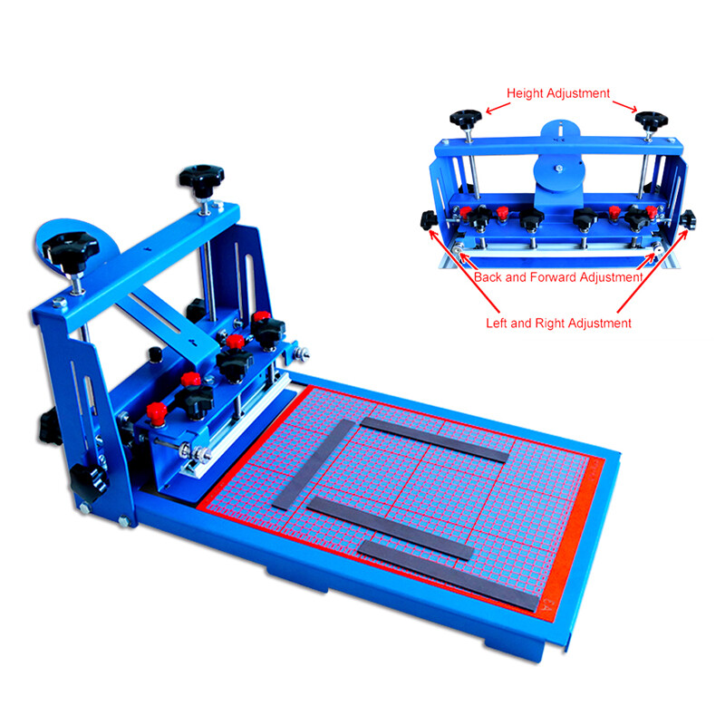 Desktop 1 Color Micro-registration Screen Printing Machine Silk Press ...