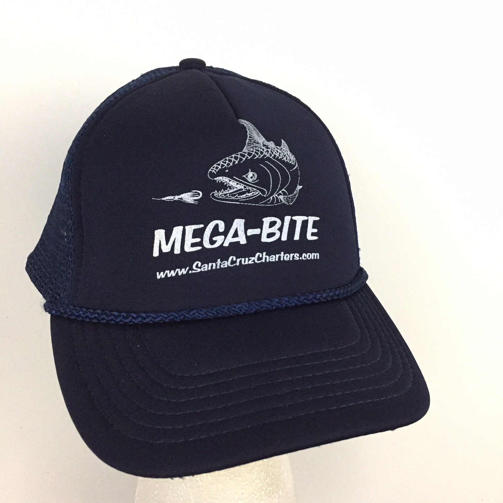 Mega Bite Fish Santa Cruz Cap Script Logo Mesh Snapba… - Gem