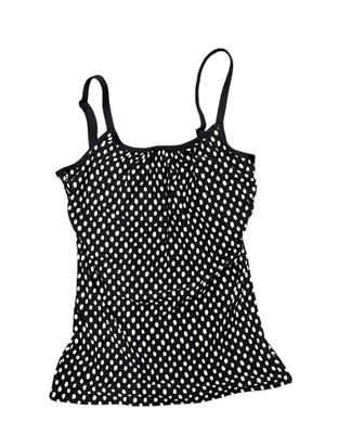 Fantasie BLACK/WHITE Santa Monica Scoop Neck Tankini Swim Top, US 40DDD ...