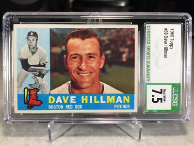 1960 Topps Dave Hillman #68 - CSG 7.5 - Boston Red Sox | eBay