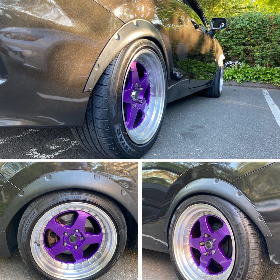 For Hyundai Elantra 35" Flexible Fender Flares Wheel Arch Extra Wide ...