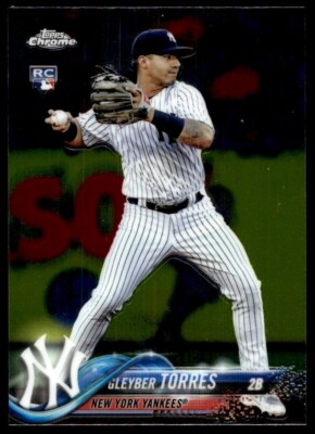 2018 Topps Chrome Update Edition Gleyber Torres Rookie G23 New York ...
