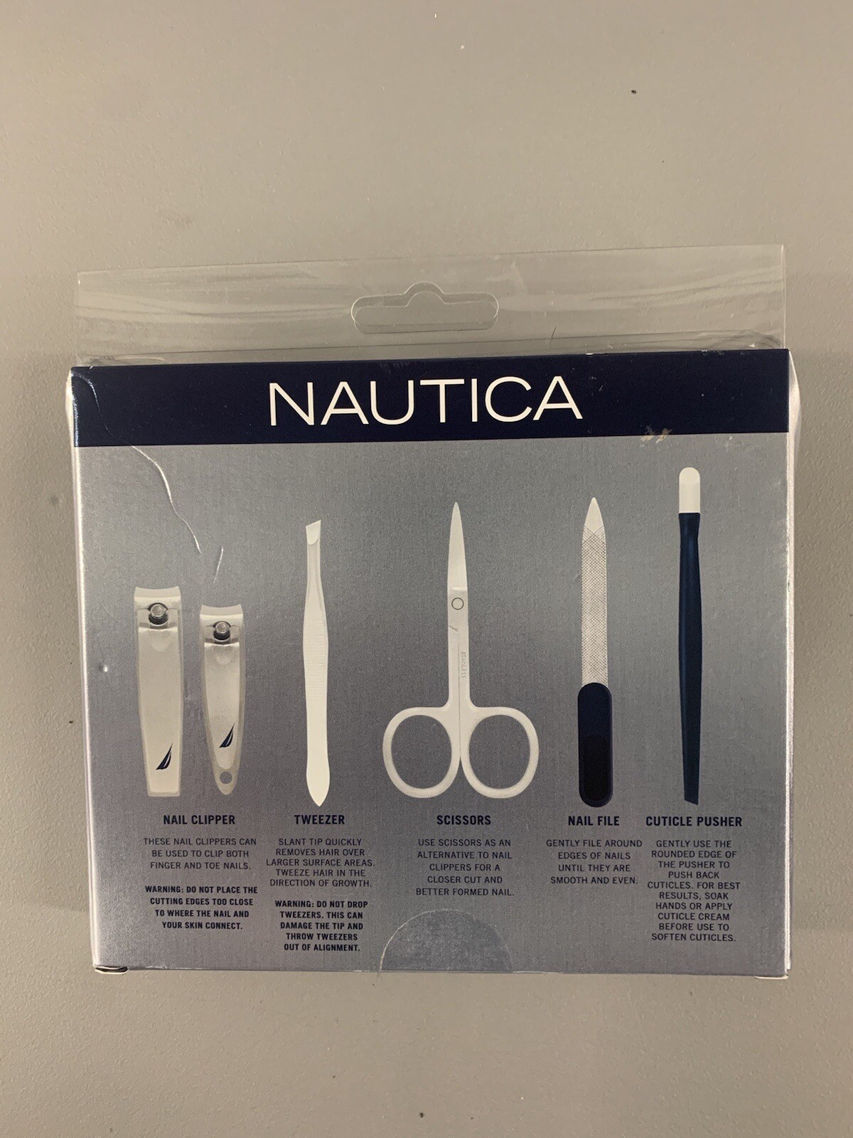 Nautica Mens Manicure Tool Set With Travel Case for sale online | eBay