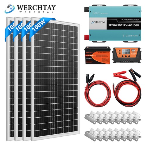 12V 100W solar panel KIT | eBay