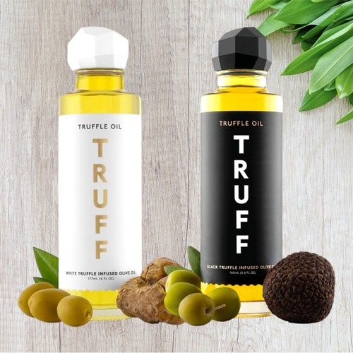 Truff Black & White Truffle Infused Olive Oil 5.6 oz each Combo 2 pack ...