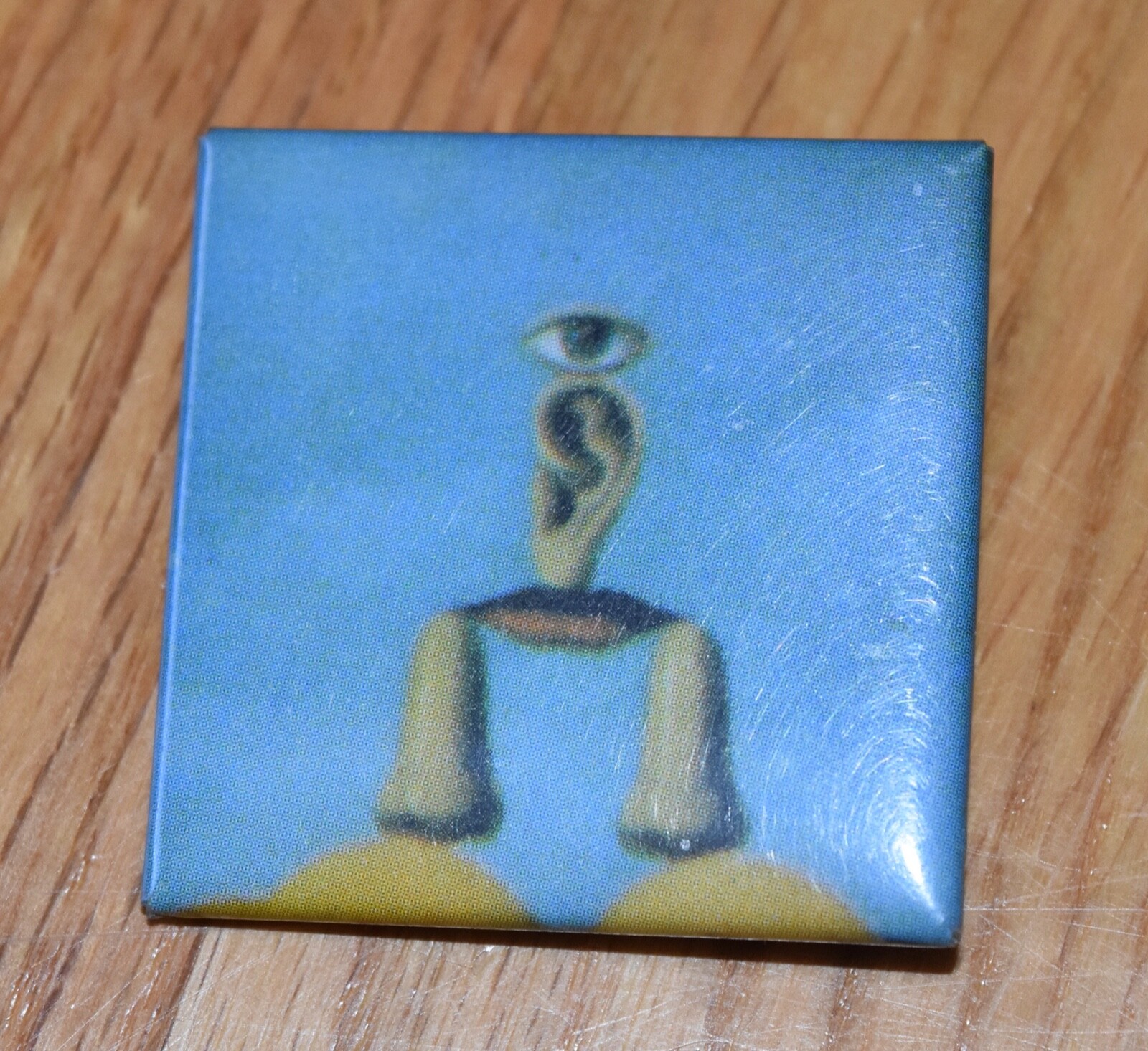 Magritte Surrealism Art Museum Pin Dada Portrait Mode… - Gem