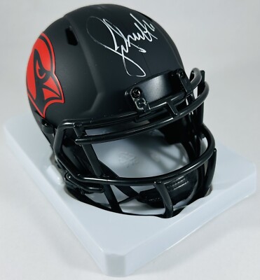 Larry Fitzgerald Signed Arizona Cardinals Eclipse Mini Helmet NFL ...