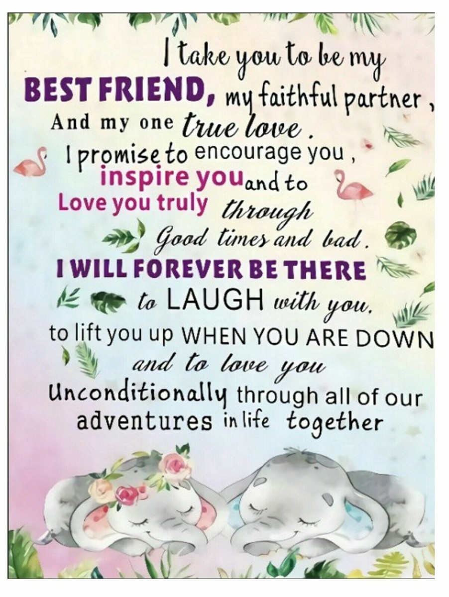 I Love You Best Friend Letter