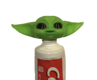 Baby Yoda Toothpaste Topper Vomit Dispenser Cap *3D Printed* Fits Major ...