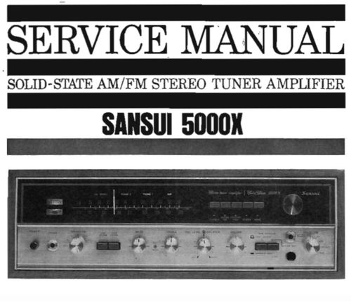 SANSUI 5000, 5000X Schematic Diagram Service Manual Schaltplan ...