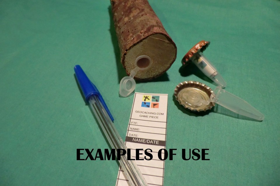 Micro geocache containers water proof tubes and logs - Cache geocaching ...