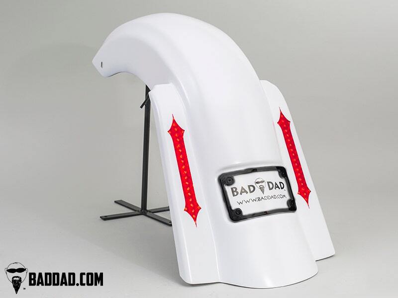 Bad Dad Summit 2-N-1 Saddlebag Kit Flush Mount Taillight Black Plate 09 ...