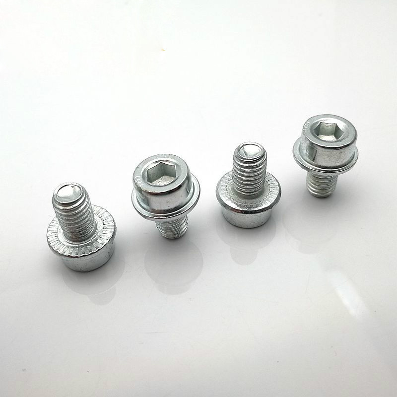 M6 M8 Hex Socket With Pad Screw Allen Flange Head Toothed Screws 8.8 ...