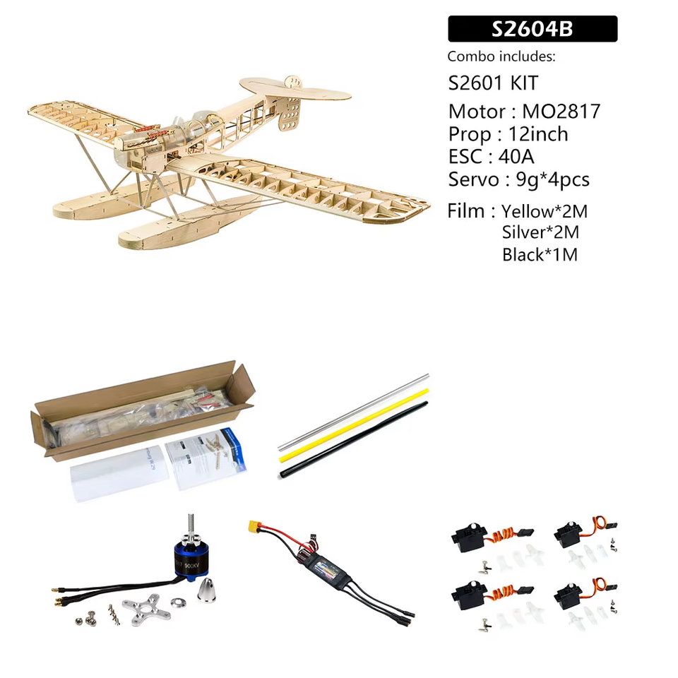 RC Airplanes Model Laser Cut Scale 1400Mm Seaplane Balsa Wood Building ...