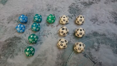 Magic the Gathering Spin Down Life Counters - 13x Dice Bundle - MTG ...