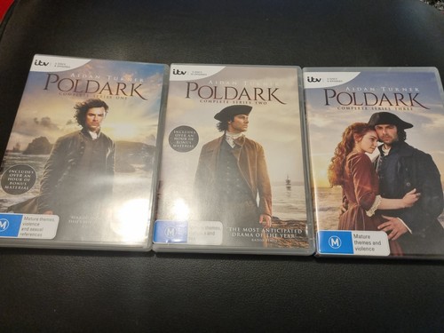 Poldark Complete Series 1/2/3 DVD Romance Drama Aidan Turner Reg 4 Like ...
