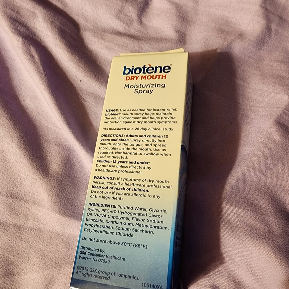 NEW Biotene Dry Mouth Moisturizing Spray 1.5 oz. FULL SIZE Gentle Mint ...
