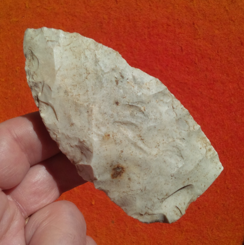 4-1/4" FLINT CELT INDIANA ARROWHEAD Authentic Indian Artifact STONE AXE ...