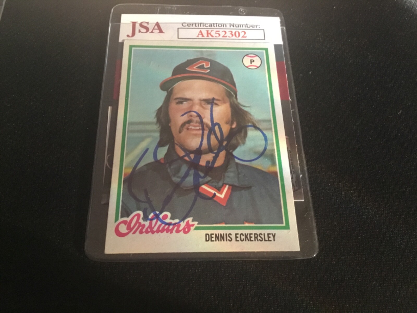 Autographed 1978 Topps Dennis Eckersley. HOF. JSA Sticker & Cert | eBay