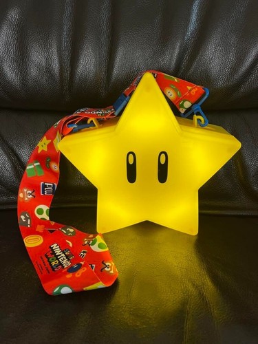 USJ Mario Star Popcorn Bucket Super Nintendo World LED Light 7.8" From ...