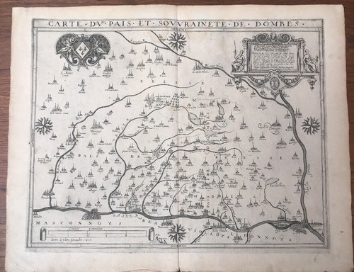 Map Le Clerc 1617 The Land of Dombes | eBay