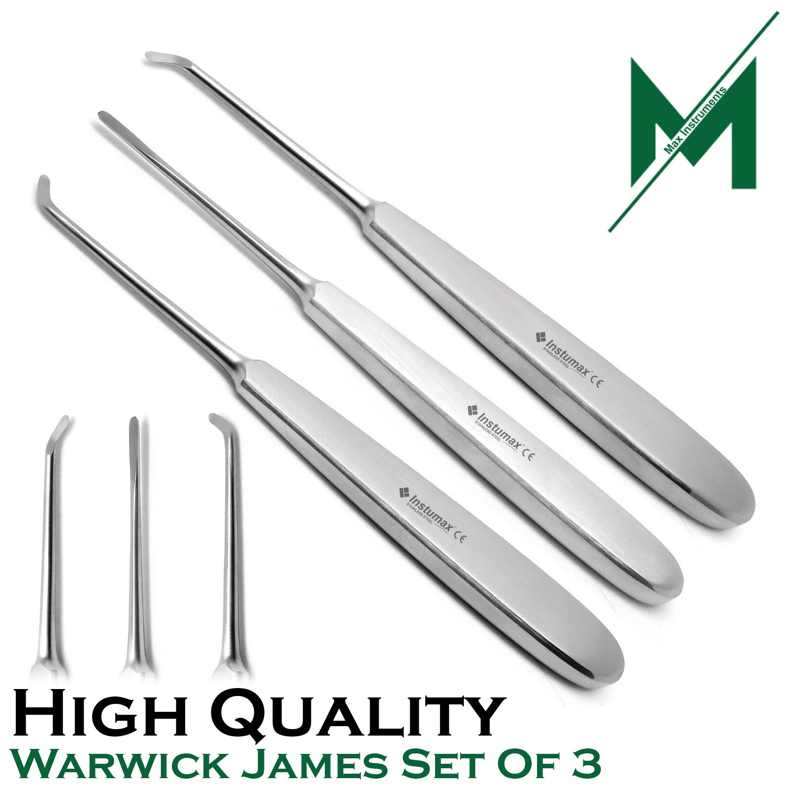 Warwick James Root Elevator Set Dental Surgical Implant Surgery Tooth ...