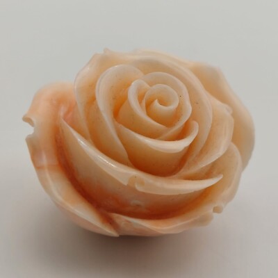 Angel skin rose, natural pink coral, handmade figure, vintage style | eBay