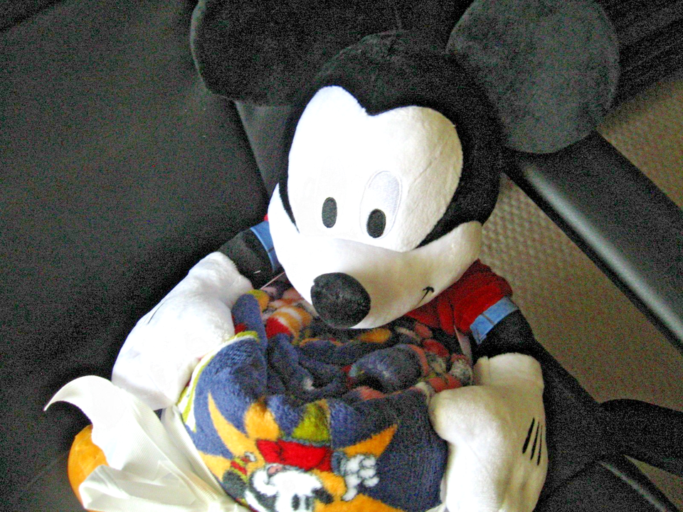 Disney Mickey Mouse Buddy & Throw 21" Plush Full Size Christmas Throw ...