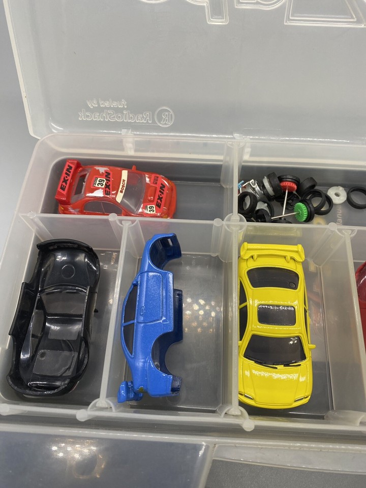 Zip Zaps Micro RC Car Case with 4 Cars & 4 Extra Bodies Hard Case ...