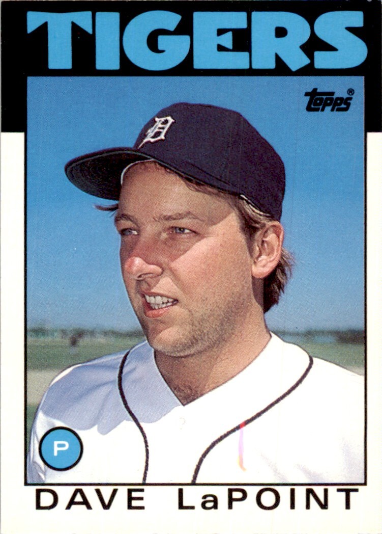 1986 Topps Traded Dave LaPoint Baseball Cards #61T | eBay