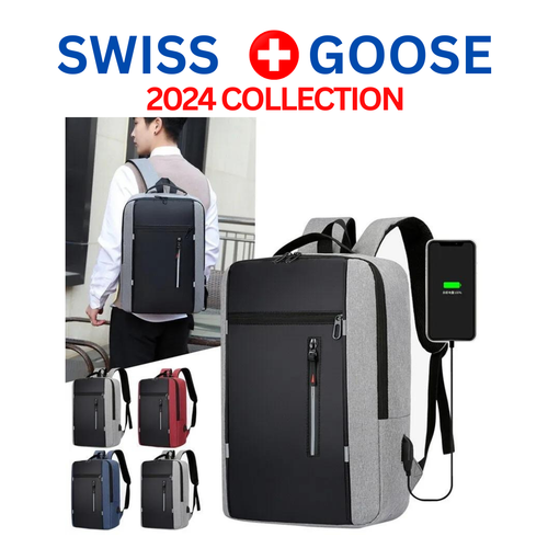Business Laptop Backpack Multifunctional USB Charging Waterproof Swiss ...