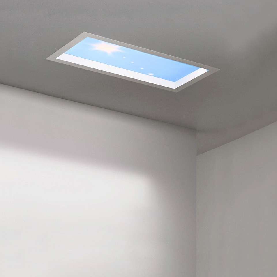 72W LED Clear Sky Light Panel Sunshine Ceiling Light Dimmable Roof ...