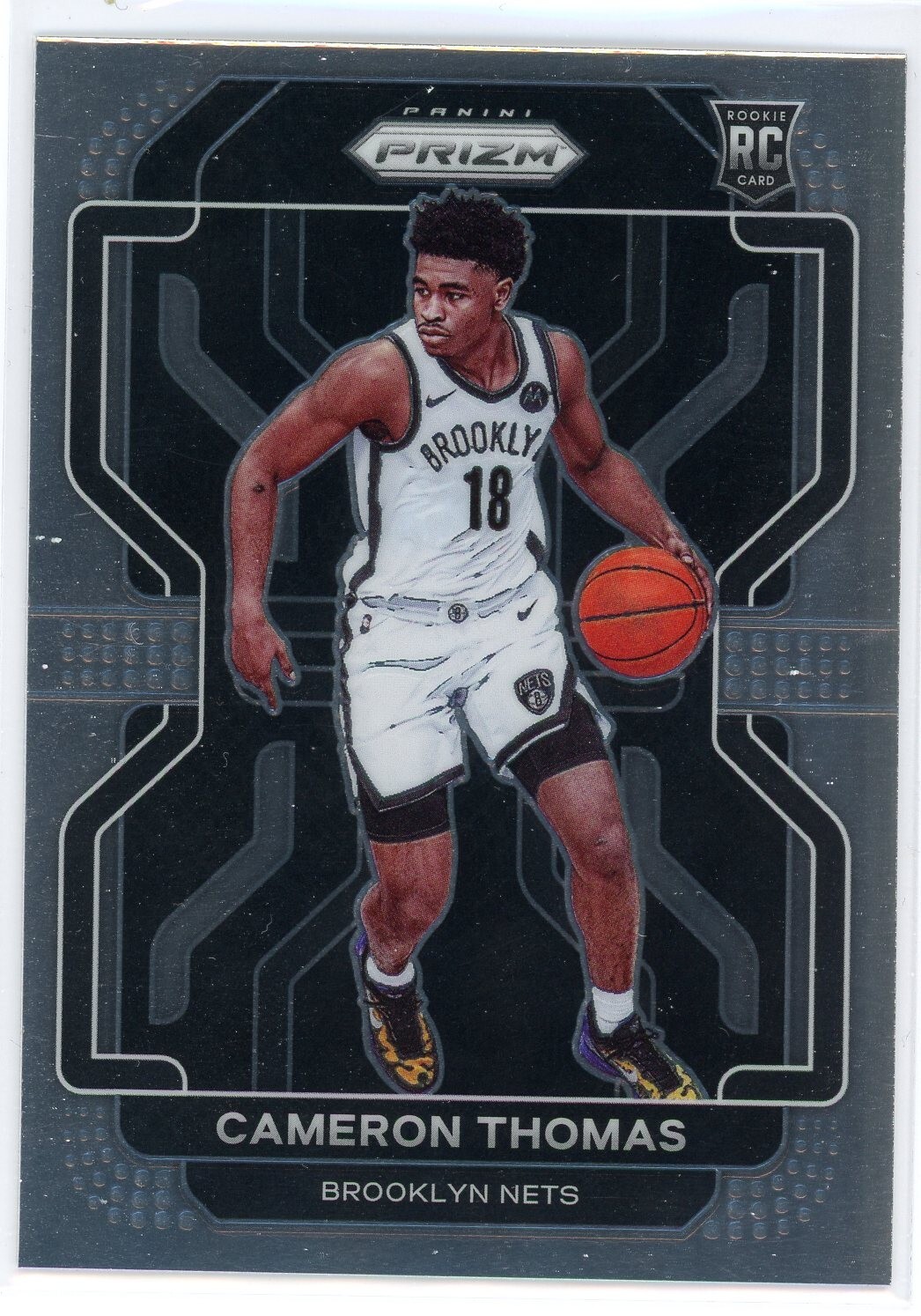 2021-22 Panini Prizm Cameron Cam Thomas Base Prizm Rookie #297 Brooklyn ...