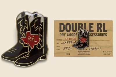 New Limited Edition RRL Ralph Lauren Cowboy Boots Texas PIN Bronco ...