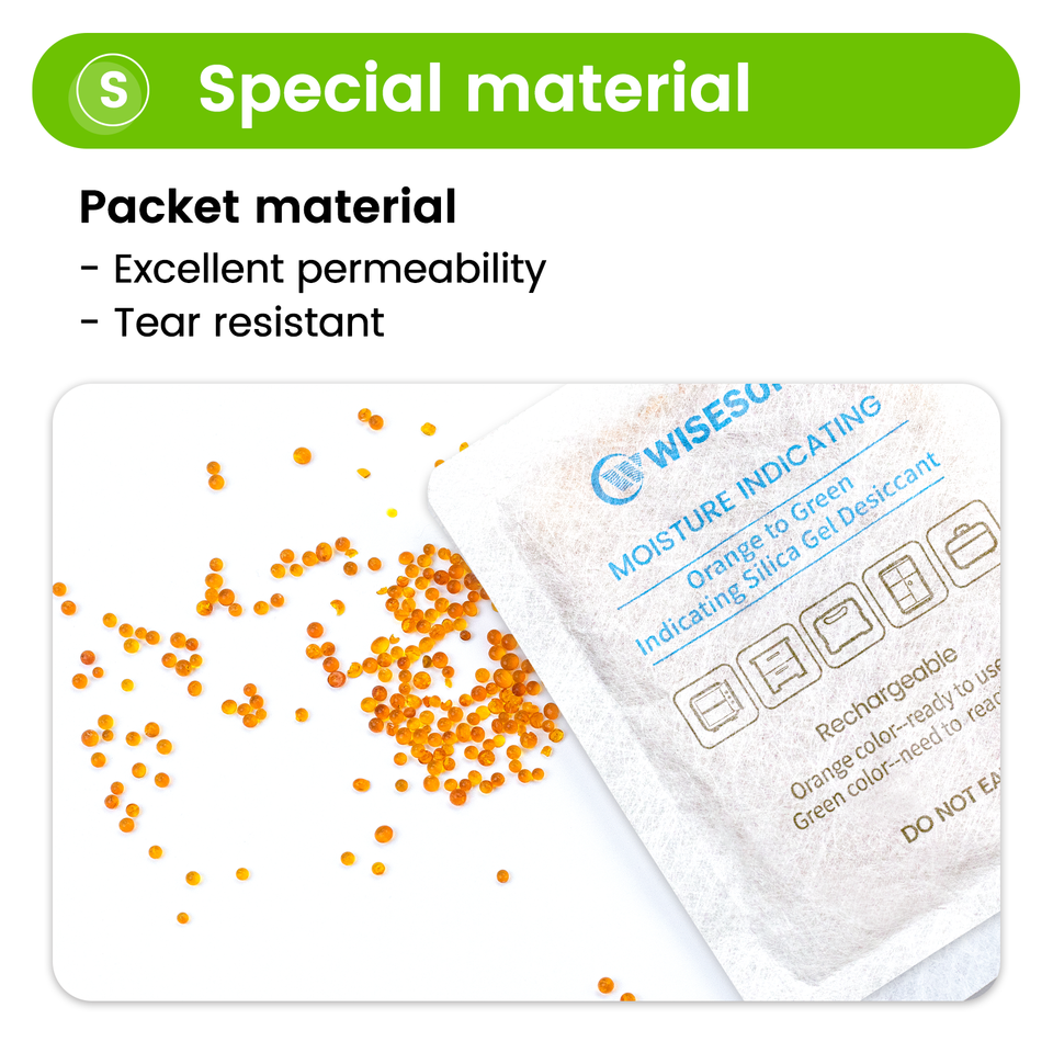 100g Rechargeable Desiccant Packs, Indicating Silica Gel, Gun Safe ...