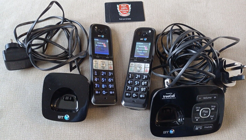 BT8500 Twin Digital Cordless Home Phones Truecall Call Blocker Answer ...
