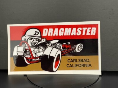 VRHTF NHRA "VINTAGE DRAGMASTER DRAGSTERS CARLSBAD CA" DIE CUT STICKER 6" x 3" | eBay