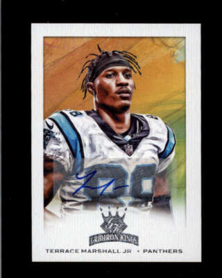 TERRACE MARSHALL JR 2021 GRIDIRON KINGS AUTOGRAPH AUTO ROOKIE AUTO #56/ ...