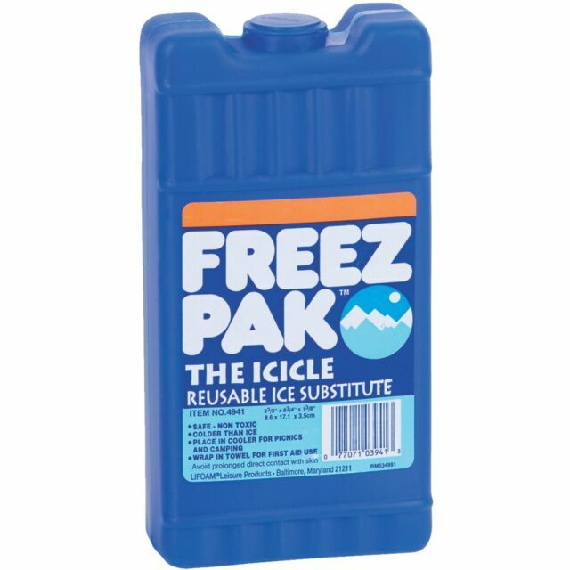 Set Of 4 Freez Pak Reusable Ice Pack Substitute Small Blue GPOC ...