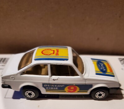 Vintage MATCHBOX LESNEY No. 9 Ford Escort RS 2000 Shell Superfast Car ...