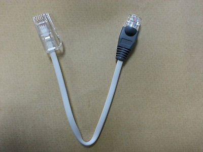 2.5m BT FLAT TELEPHONE CABLE LEAD MALE 431a CONNECTOR to RJ45 PLUG ...