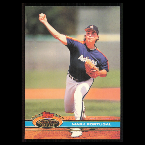 Mark Portugal #320 1991 Topps Stadium Club Houston Astros Baseball Card ...