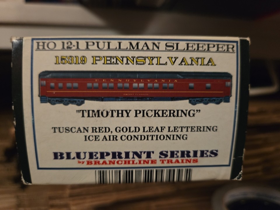 Blueprint HO 12-1 Pullman Sleeper 15319 Pennsylvania "Timothy Pickering ...