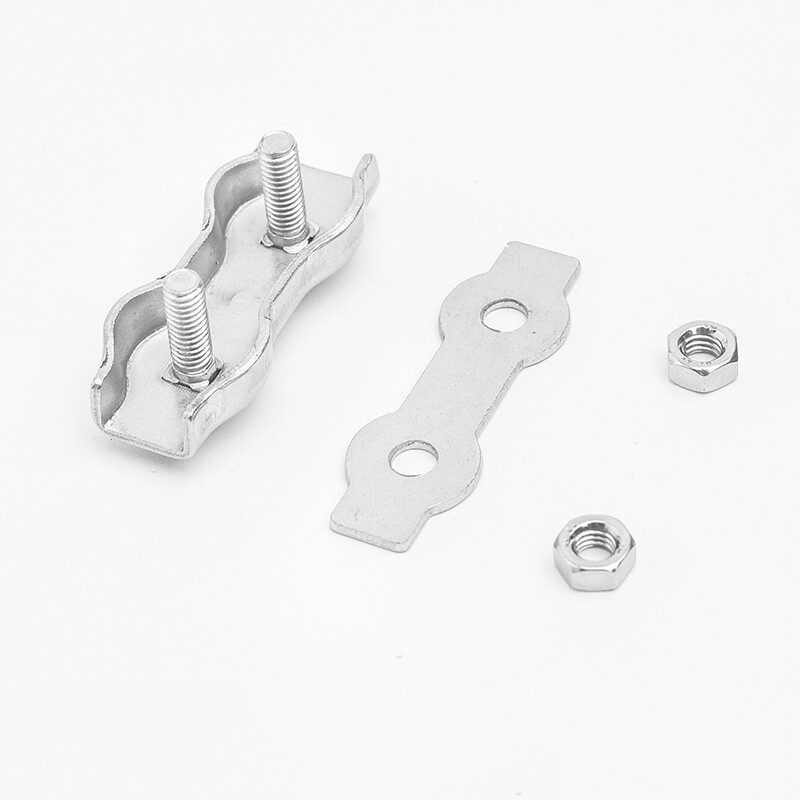 Simplex / Duplex Egg Shape U Bolt Thimble Steel Wire Grip Clamp Clips ...