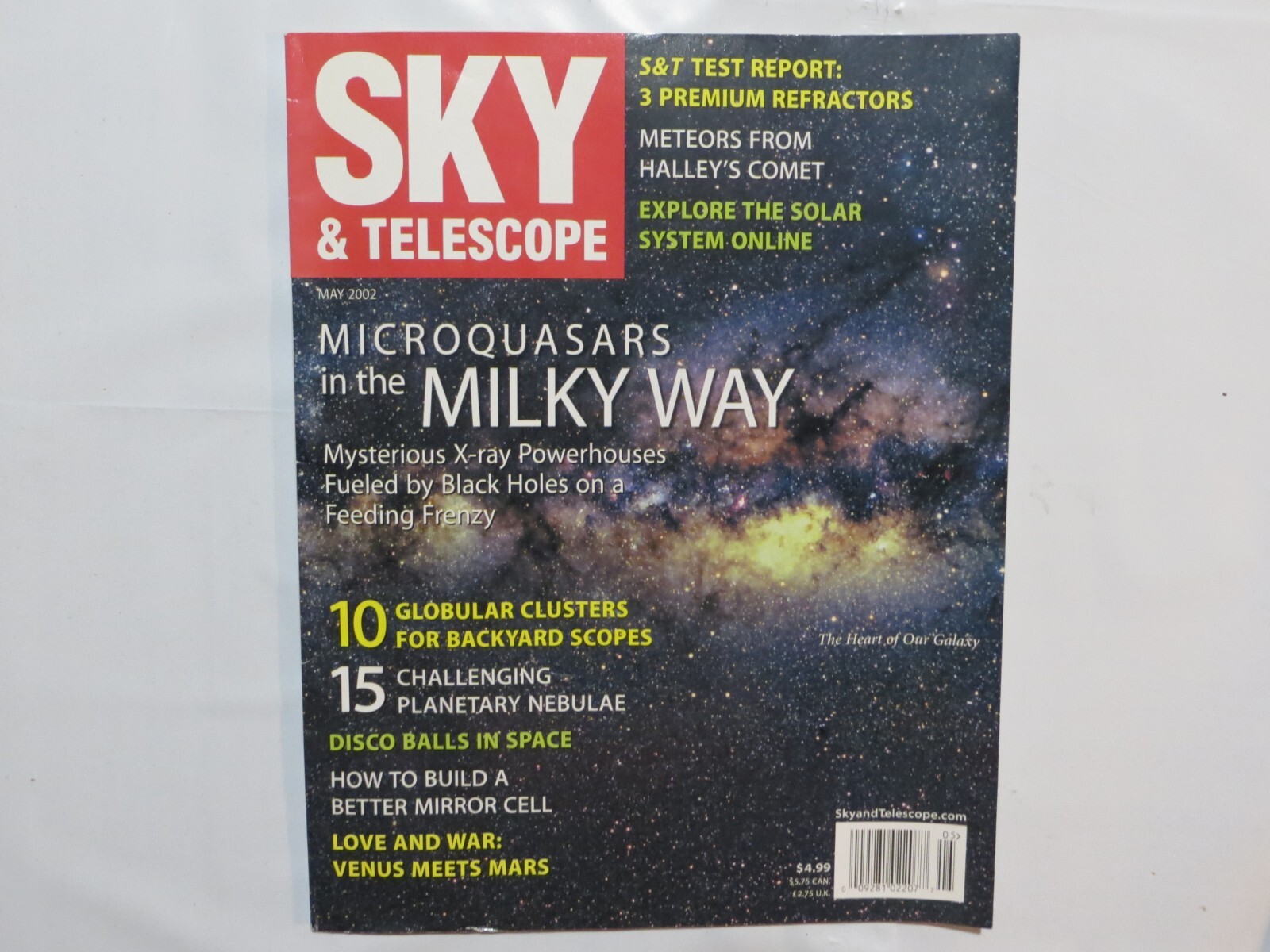 Sky and Telescope Magazine 2002 May Moon Galaxies Astronomy Vintage 9D ...