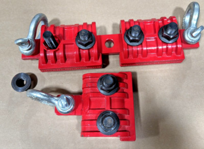 2 pc Heavy Duty Auto body Frame Machine Pulling Clamps unique style v ...