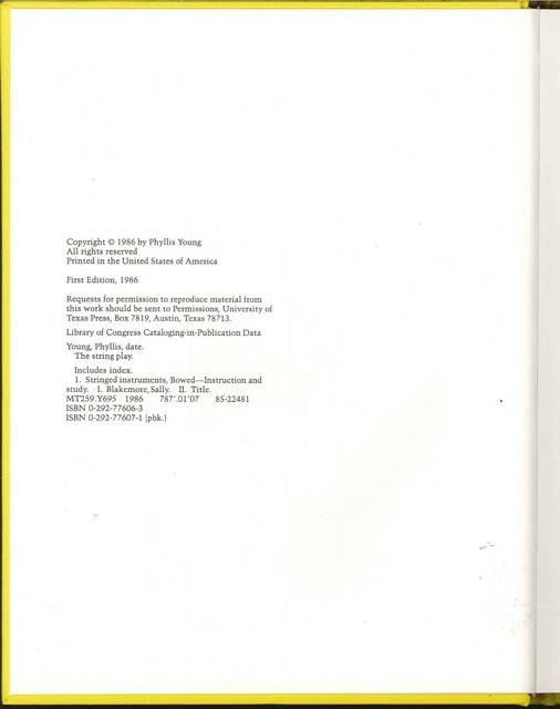 The String Play : The Drama of Playing and Teaching Strings by Phyllis ...