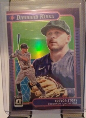 2021 Donruss Baseball Trevor Story Diamond Kings Holo Blue Parallel | eBay
