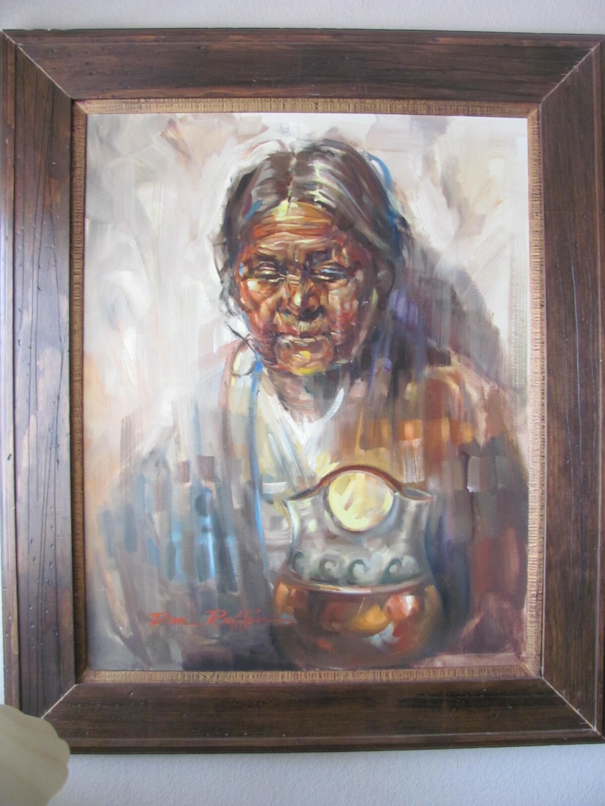 Don Ruffin "Ida Rebird" -Original oil painting measuring 33" (W) X 36 ...